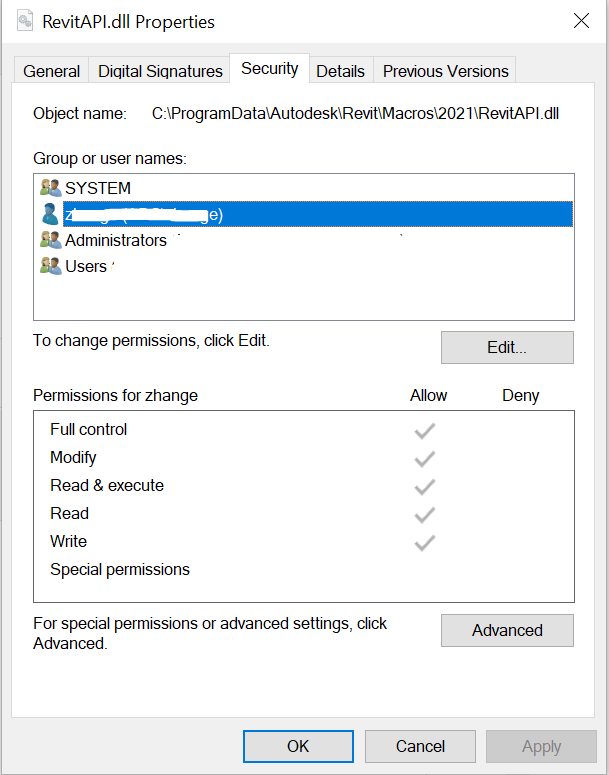 Macro Manager options module greyed out in Revit