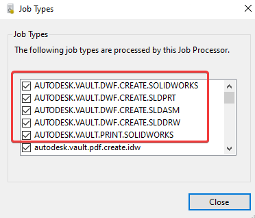 DWF-Dateien werden nicht für SolidWorks-Dateien erstellt, wenn Sie den Vault Job Processor ...