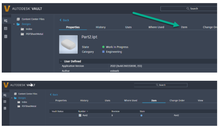 Vault Thin Client does not show assigned items in 'Where Used' tab of a file