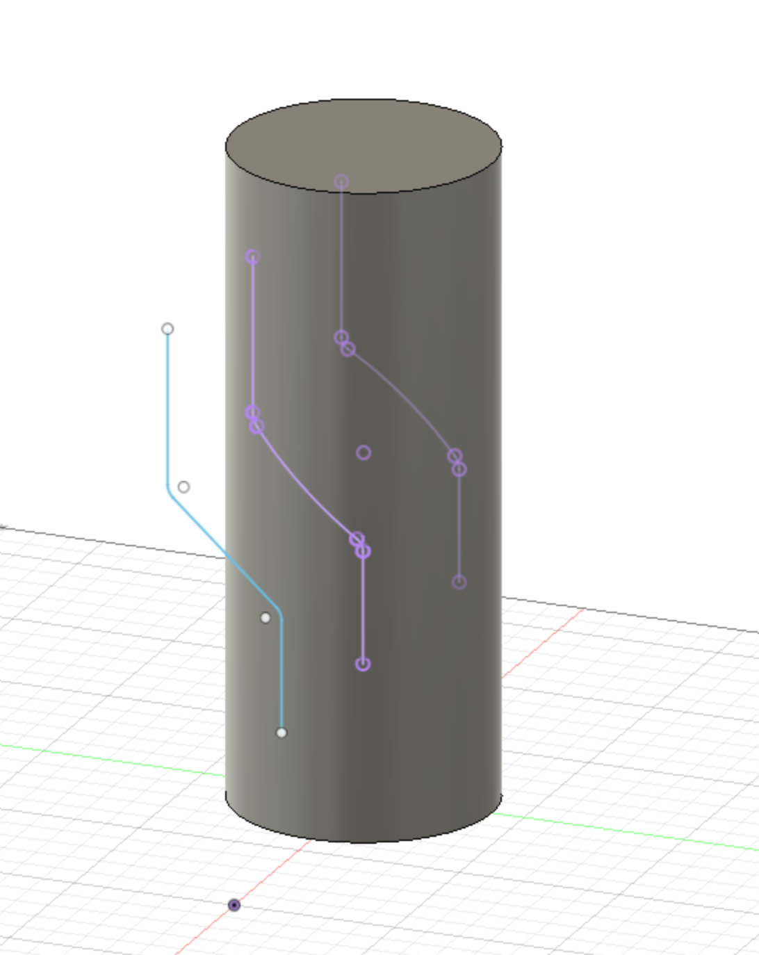 How to create a CAM path or modeled slot into a cylinder in Fusion 360