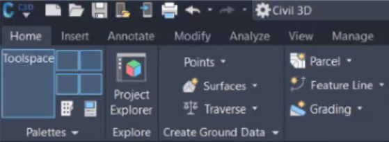 Civil 3D Interface: Toolspace Icon Grey and Causes Crash