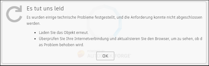“Es tut uns leid...”当 Vault Thin Client 从特定AutoCAD图形加载 DWF 文件时