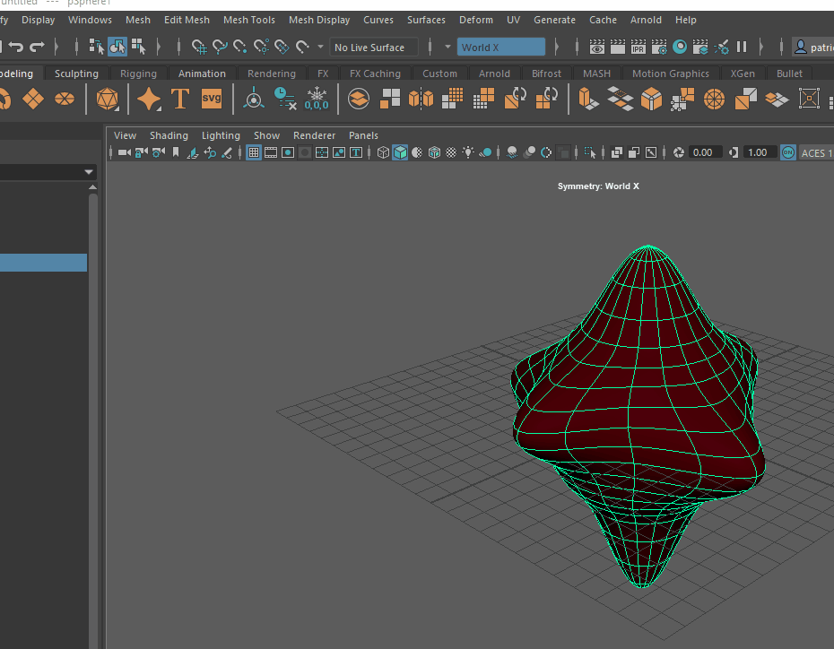 Arnold Standard Surface Material is flat shaded in the viewport in Maya