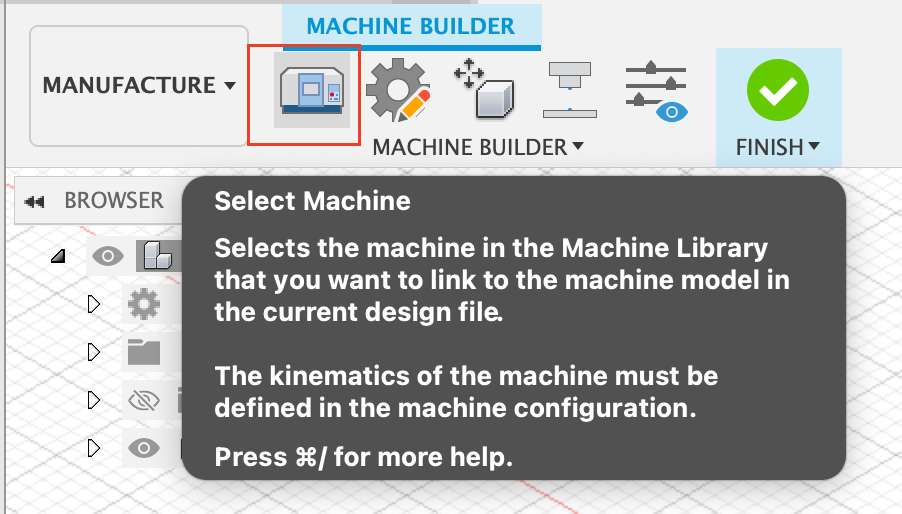 How to add a custom machine to the Machine Library in Fusion