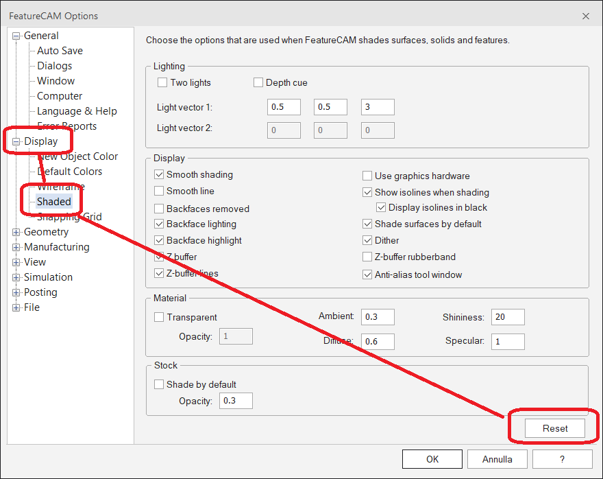 Unable to change color to imported solid in FeatureCAM