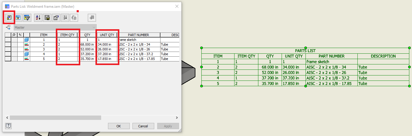 How to get the length of a custom Frame Generator component in Inventor