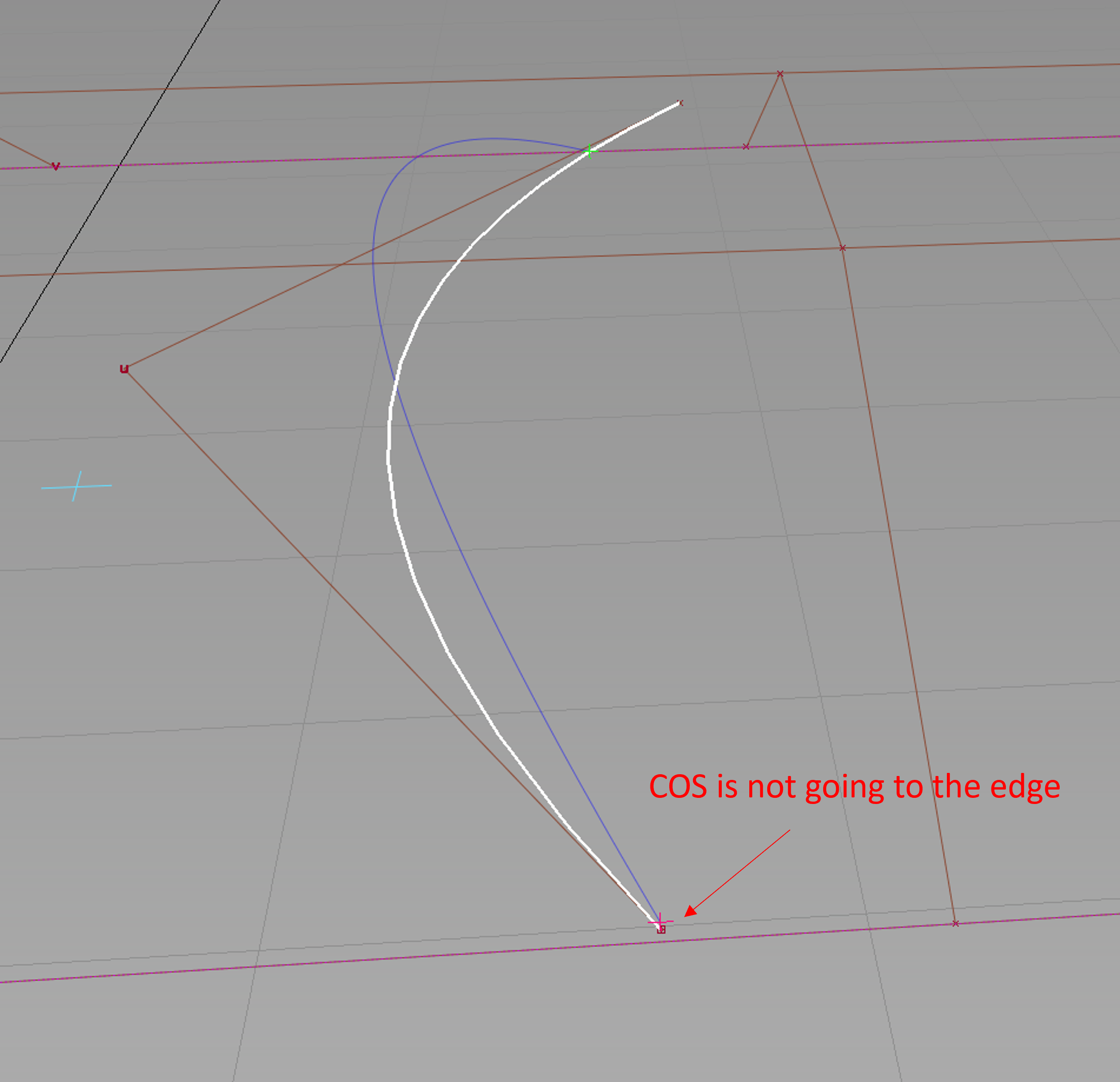 Direct trimming with curves in ALIAS
