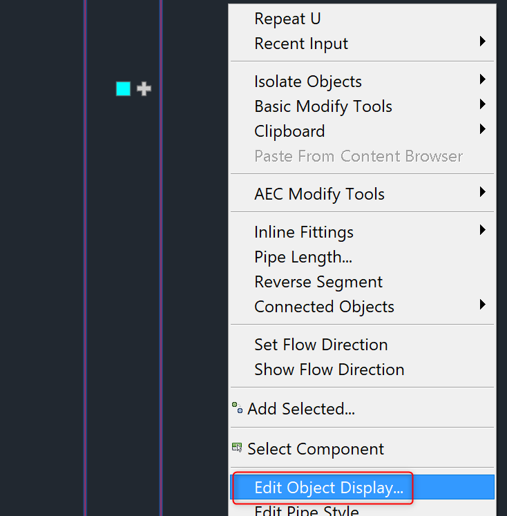 MEP object not displayed with layer color in AutoCAD MEP