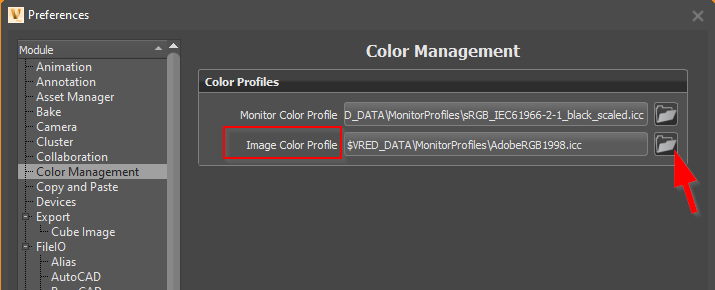 How to distribute color profiles across different machines using VRED ...