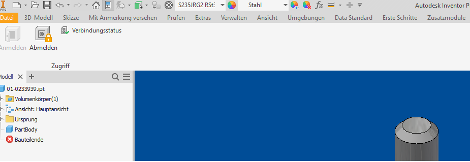 Grayed out or disabled buttons in the Inventor Vault Add-In ribbon