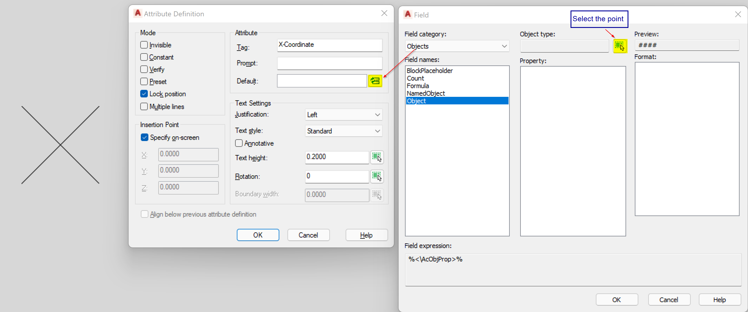  AutoCAD x y 