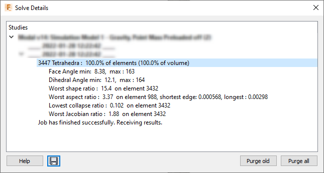 Cómo comprobar el número de nodos o elementos de malla en Fusion 360