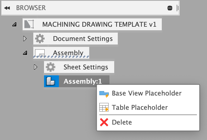 Drawing template does not generate text notes, tables, placeholder ...