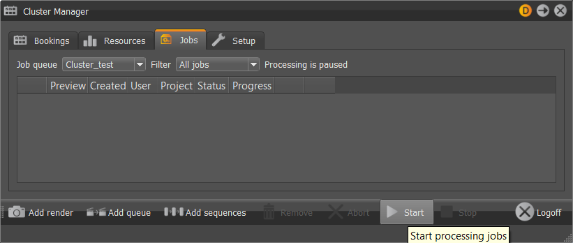 Cluster Manager does not work in VRED