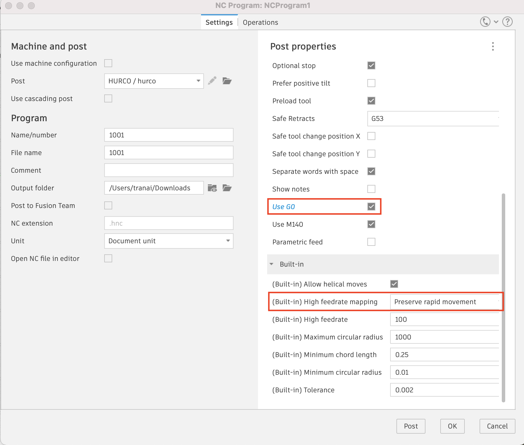 Feed moves are produced instead of Rapid (G0) moves in Fusion and Inventor CAM