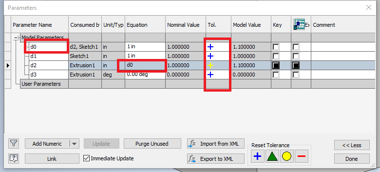 A Parameter Linked To Another Parameter Doesnt Update In Inventor