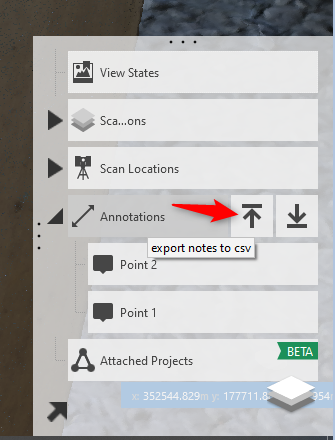 Is it possible to export selected point coordinates to text file from ...