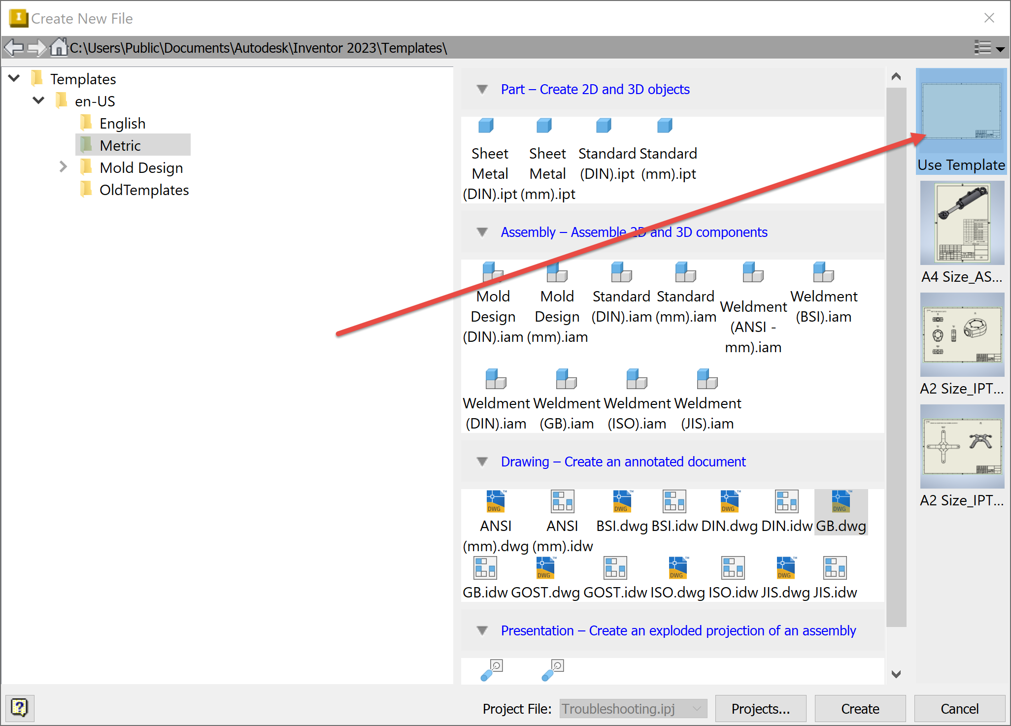 AutoCAD block is inserted as scaled when creating a new Inventor ...