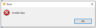 "Invalid class" when opening AutoCAD drawing from Vault Client