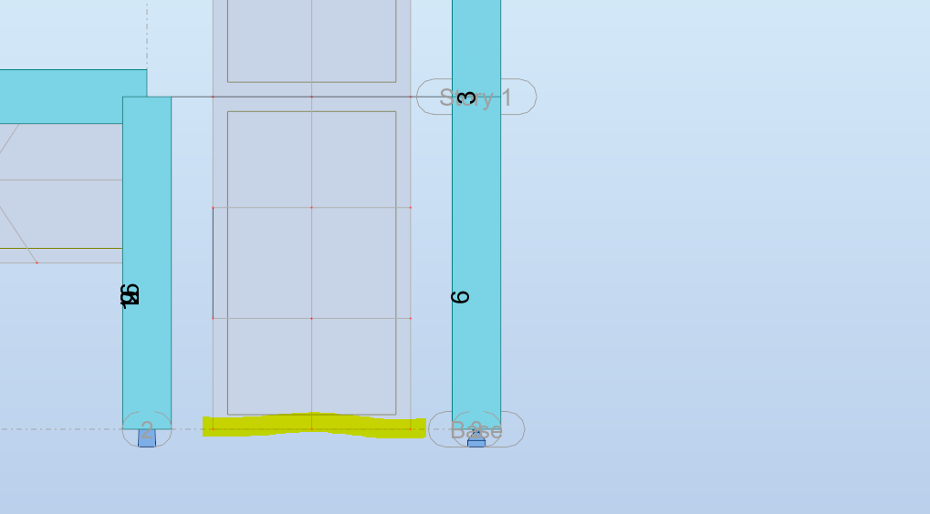 "Walls without supports" message while Load Take Down model calculation in Robot Structural Analysis