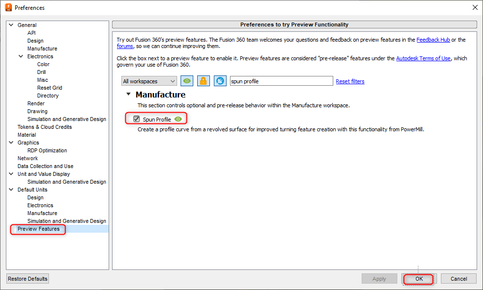 Fusion Help | How to create a CAM turning spun profile in Fusion 360. | Autodesk