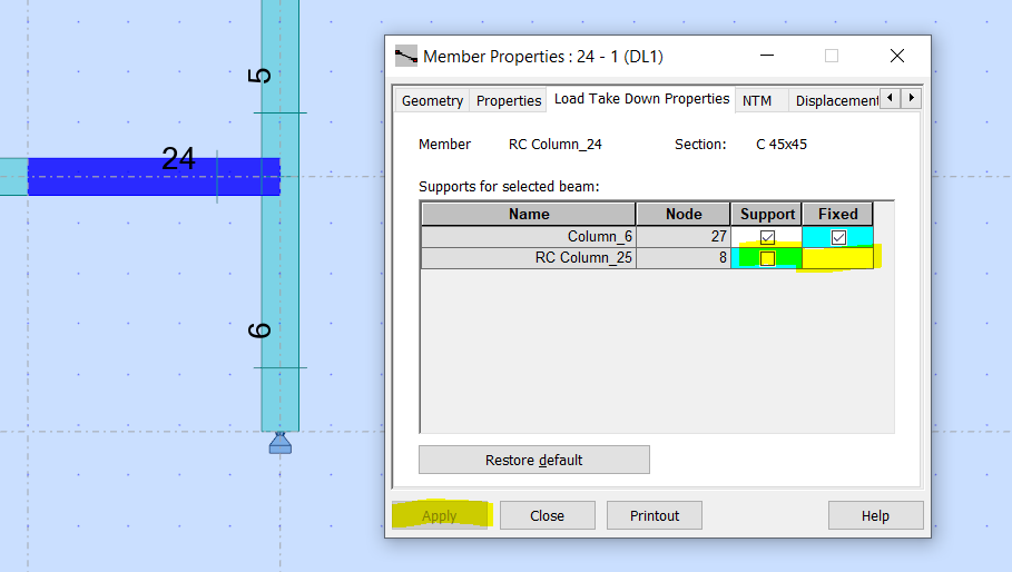 "Members with indeterminate relations" message while Load Take Down model calculation in Robot ...