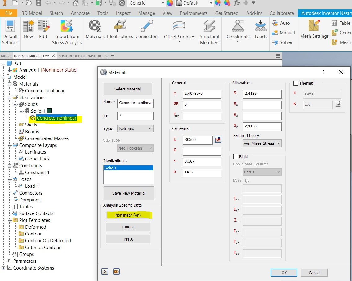 "Fatal Error T2020: " reported while analysis of model including ...