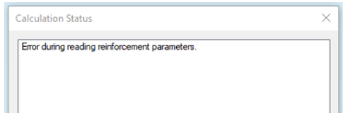 "Incorrect reinforcement direction" or "Error during reading reinforcement parameters" while RC ...