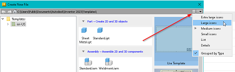 After opening Inventor and selecting the New File command leaves ...