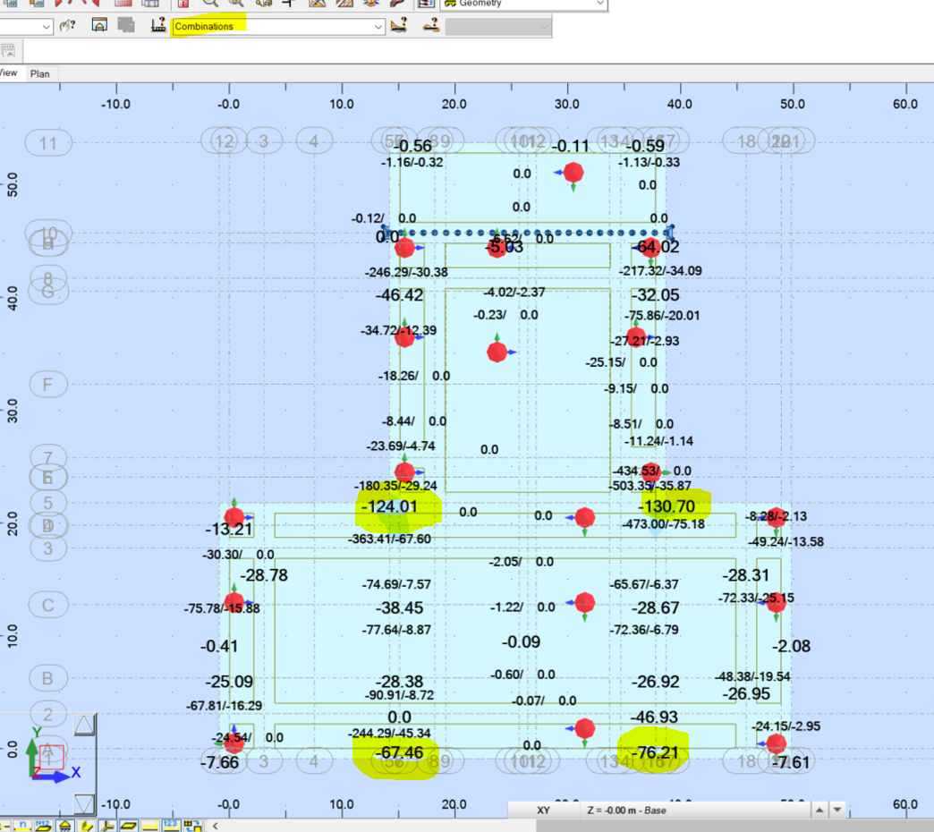 Extreme moment values presented for panel maps bigger for single combination than for ...