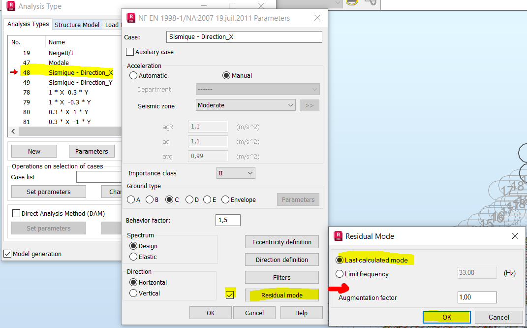 在 Robot Structural Analysis 中使用地震分析进行模型计算的时间较长