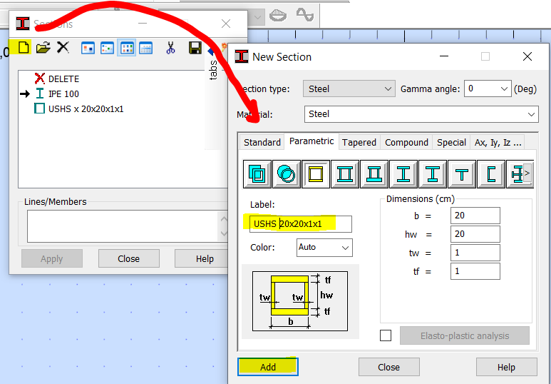 Robot Structural Analysis용 Dynamo 스크립트를 실행할 때 정의된 철근 단면 이름이 인식되지 않습니다.