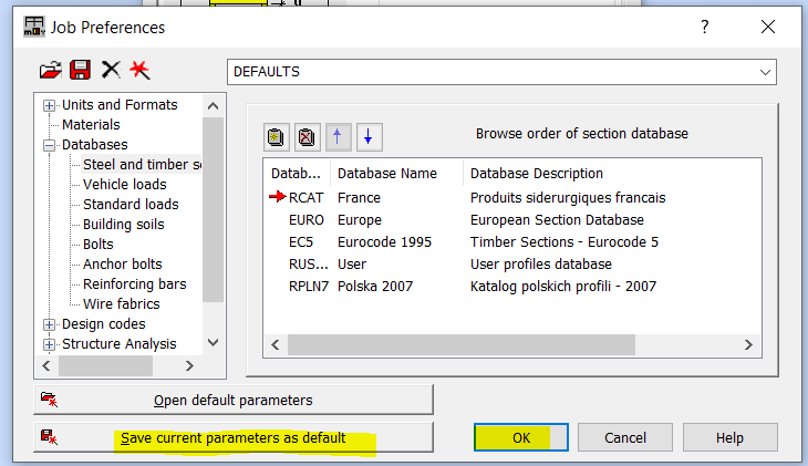 Robot Structural Analysis の Dynamo スクリプトの実行時に、定義された鉄筋断面名が認識されません