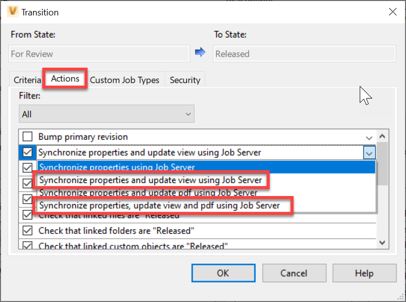 Inventor View shows old information after status change to a released ...