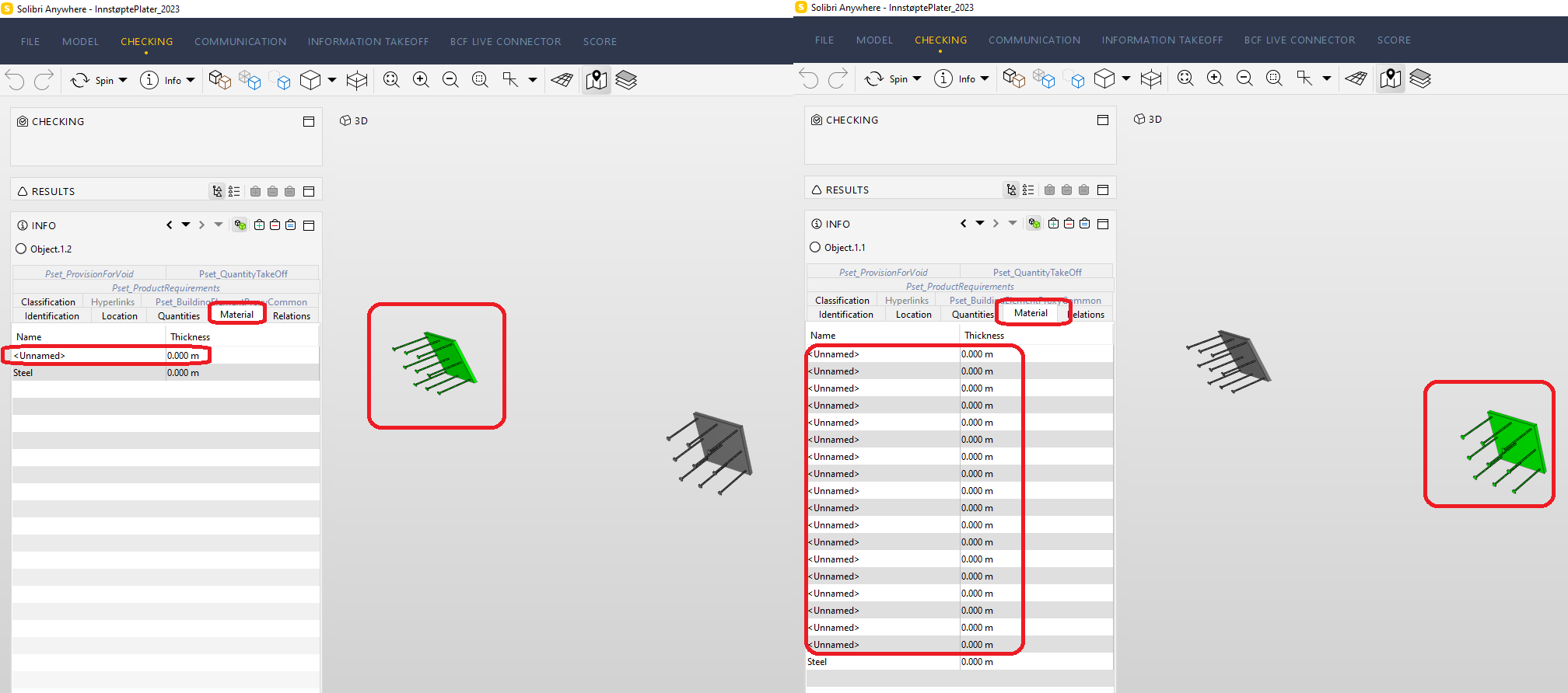 Many Unnamed Materials Exporting Structural Connections To Ifc From Revit