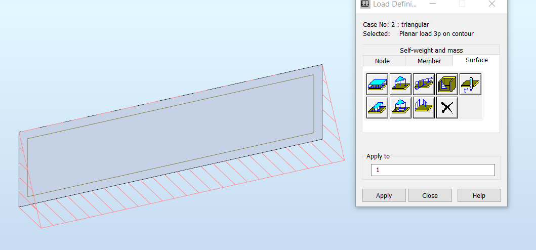 How to create a triangular planar load on panel in Robot Structural Analysis.