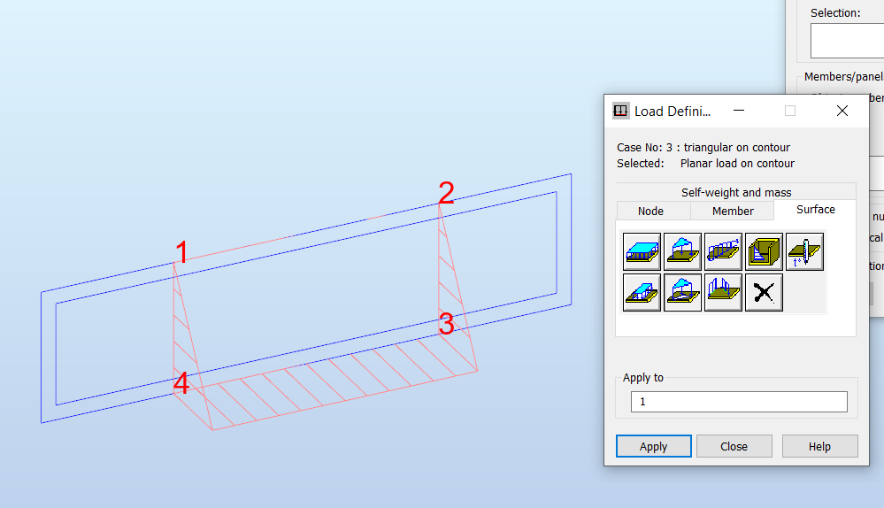 How To Create A Triangular Planar Load On Panel In Robot Structural