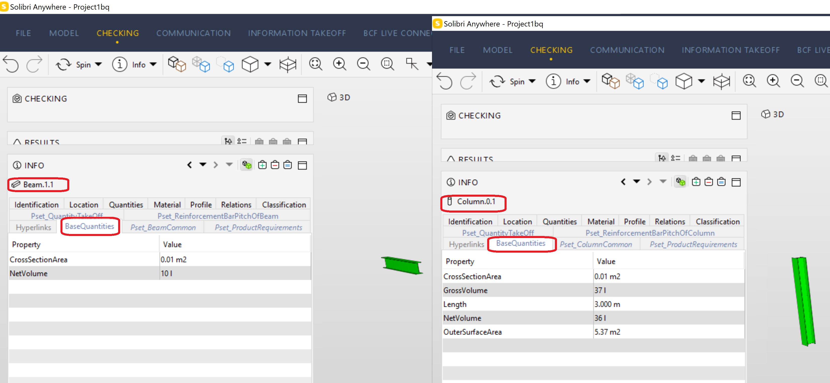 Only two structural framing parameters exported to IFC as base ...