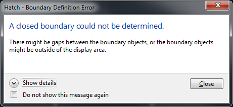 Hatch command not respecting island detection in AutoCAD