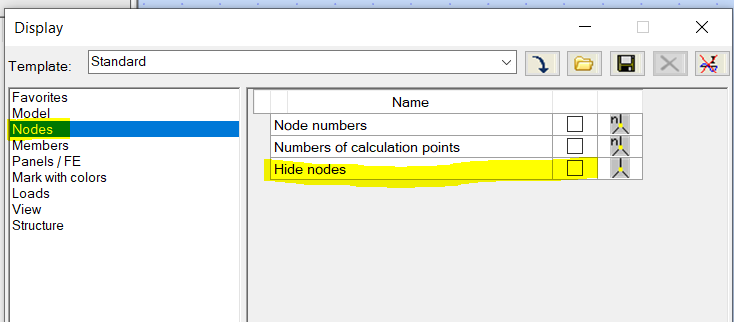 Is it possible to hide nodes only for finite elements in Robot ...