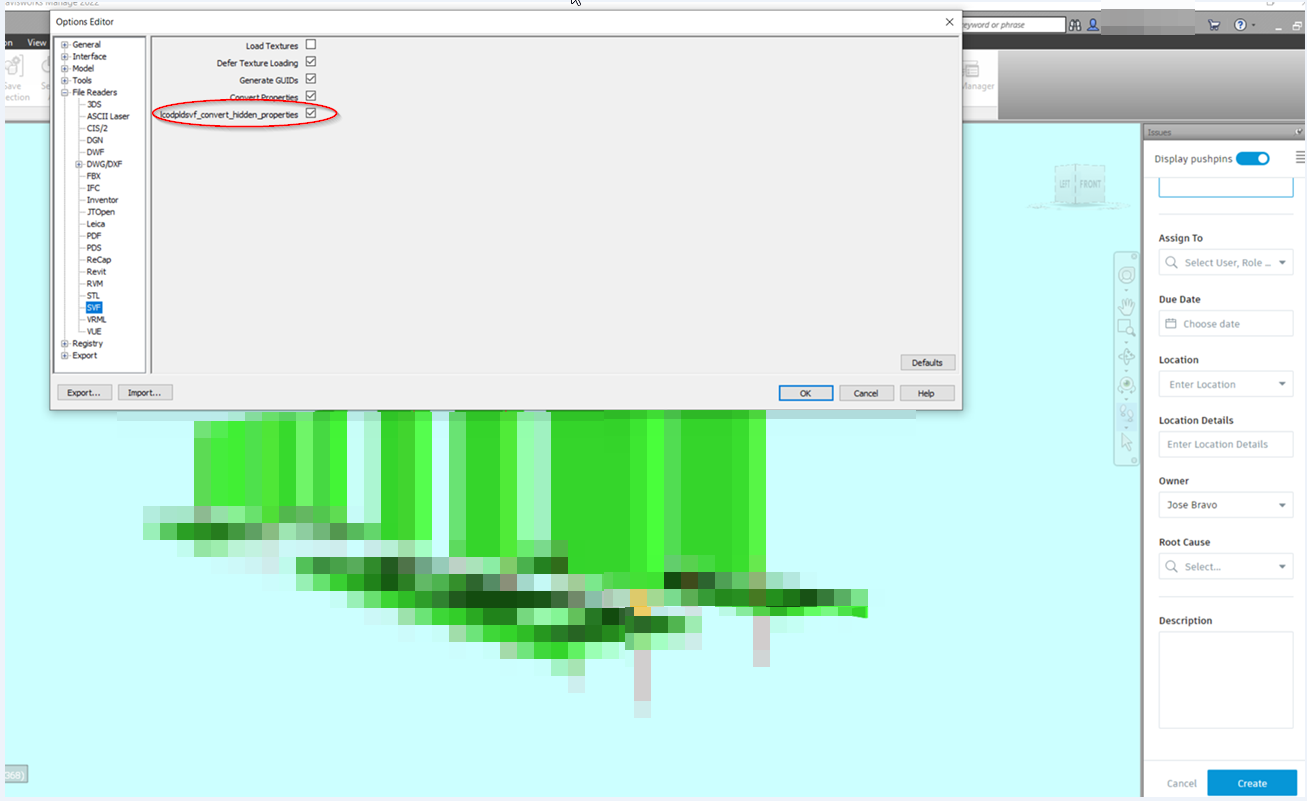 Creating an issue in Coordination Issues crashes Navisworks
