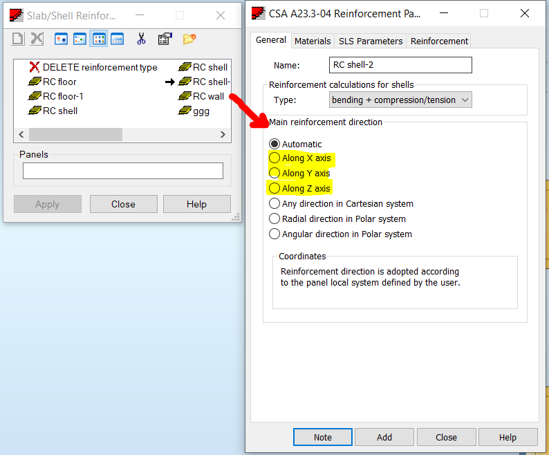 Different reinforcement maps presented for similar slabs in Robot Structural Analysis