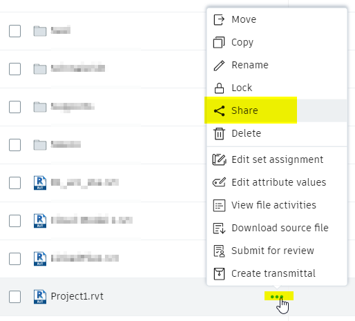 How to share files with project members from BIM 360