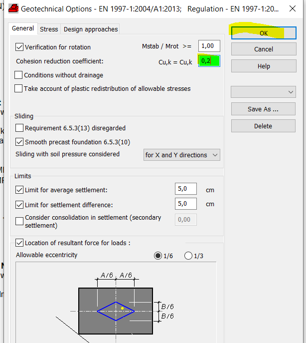 Unexpected big size of RC foundation required due to sliding check ...