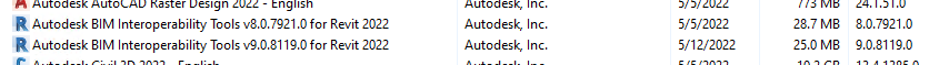 Autodesk Interoperability Tools installs next to previous installation ...