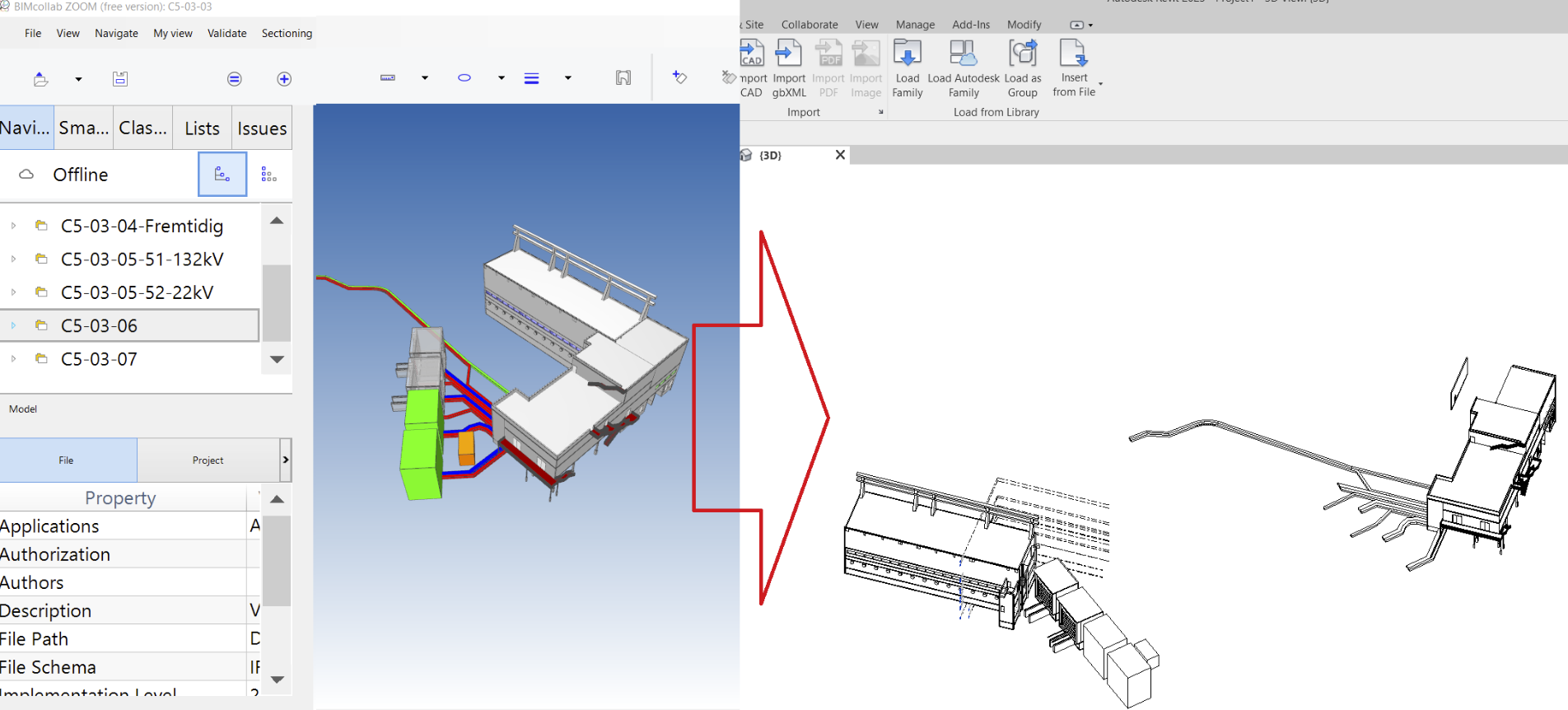 IFC models misplaced, rotated and elevated importing them to Revit