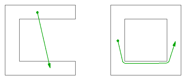 "Unable to find a route between the points..." when using the Path of Travel feature on an open ...