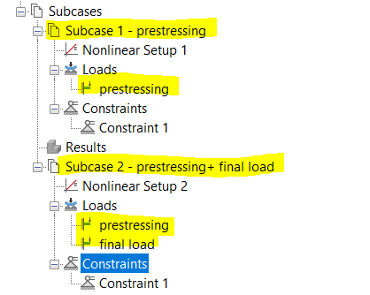 Is it possible to apply additional load to already loaded (prestressed) structure in Inventor ...