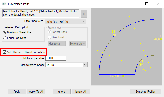 如何在CAMduct中对加大型零件应用斜切