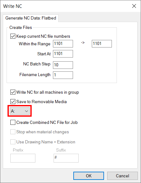 Unable to write NC to external USB devices in CAMduct